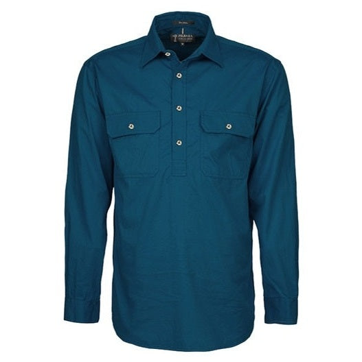 Pilbara RM200CF Mens Pilbara Closed Front Long Sleeve Shirt – Cheap ...
