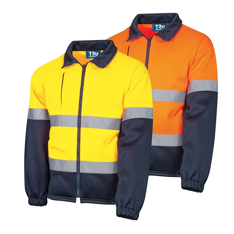Tru Workwear TF2955T1 Full Zip Water Repellent Fleece Jacket With Truv ...